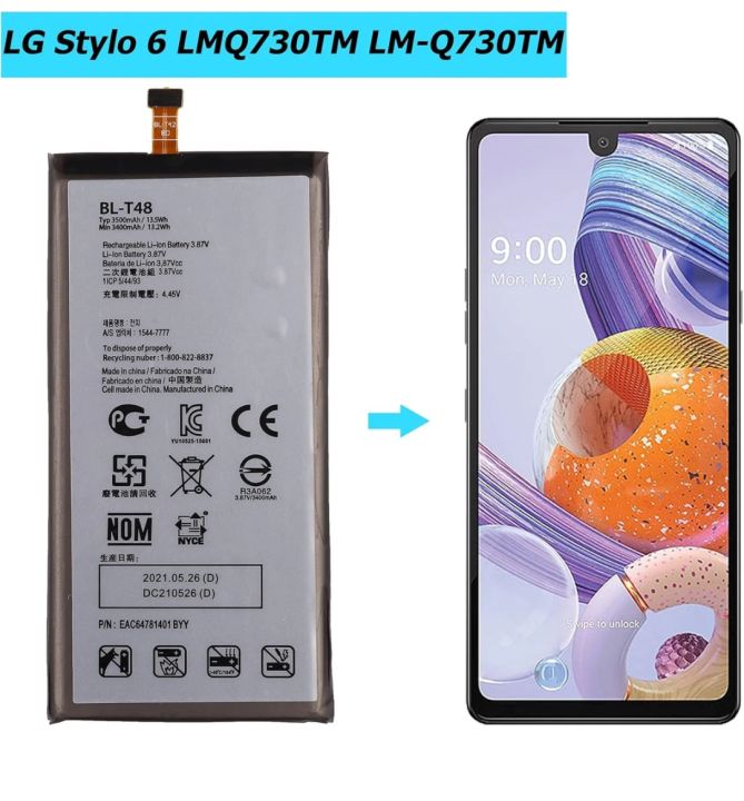 LG T48 Replacement Battery Compatible with LG Stylo 6 LMQ730TM LM ...