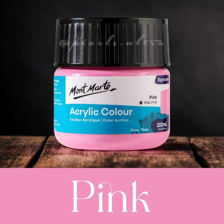 Mont Mart Acrylic Colour 100 Ml pink | Daraz.com.bd