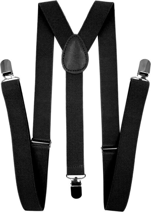Suspenders for Women and Men | Elastic, Adjustable, Y-Back | Pant Clips ...