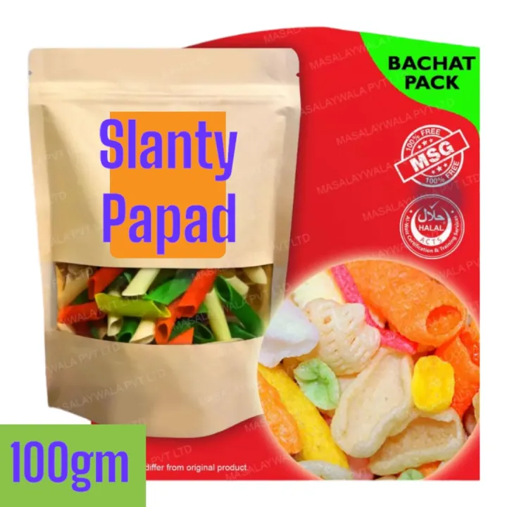 slanty papad Snacks 100gm (colour ful) | Daraz.pk