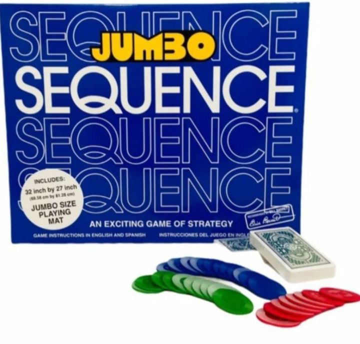Jumbo Sequence Mate Board Game 32×27 Bigger Size Playing Mate For Fun ...