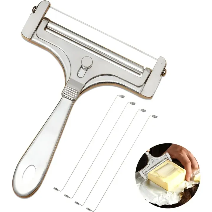 Cheese Cutter,manual Cheese Slicer with A Set of 4 Spare Wires ...