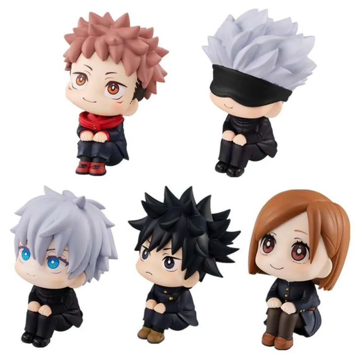 Jujutsu Kaisen Figures Anime Satoru Gojo Itadori Yuji Megumi Sitting ...