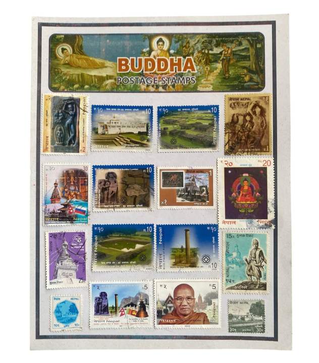 Nepal Old Postage Stamp Of Buddha & Buddhism For Home Decoration ...