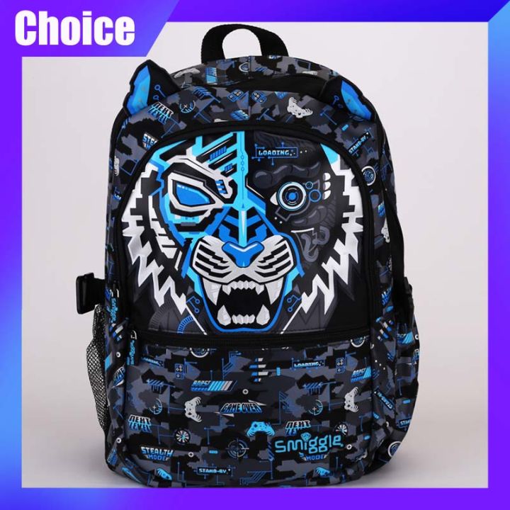 Smiggle Tiger Children Student School Bag Cartoon Pencil Bag 650ml ...