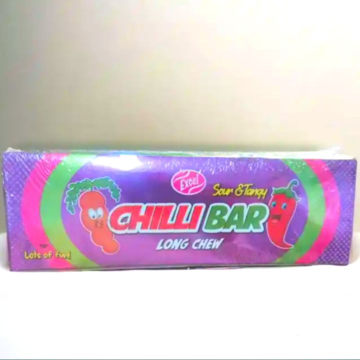 Sour & tangy Chili bar long chew / Lots of fun /24 pcs in 1box | Daraz.pk