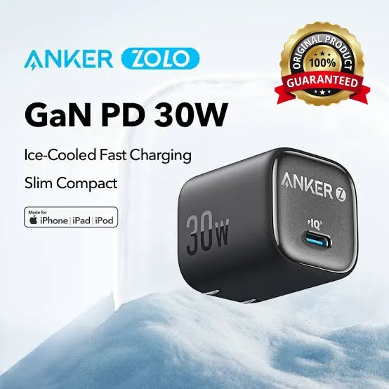 Anker Zolo 30w, IQ & PD 3.0, Mini Charger with Foldabe Plugs, Low ...