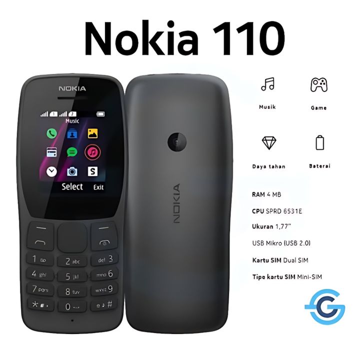 Nokia 110 Black Colour Dual Sim Made In Vietnam | Daraz.com.bd