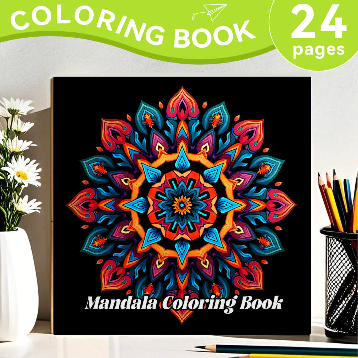 MANDALA Patterns Coloring Book for Adults Cute DIY Painting Drawing ...
