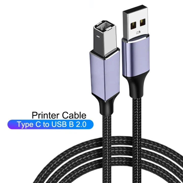 USB Type B Printer Cable 1m/2m/3m USB Type C To USB B Cable For PC ...