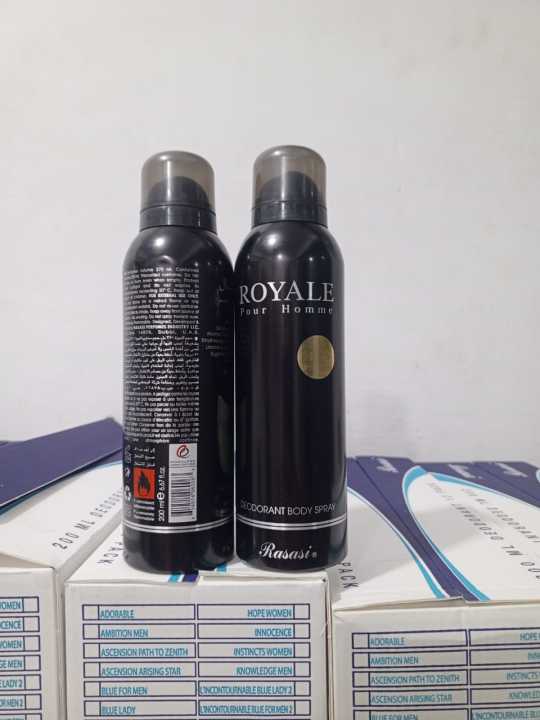 Rasasi Body Spray Royale Homme200ml | Daraz.pk