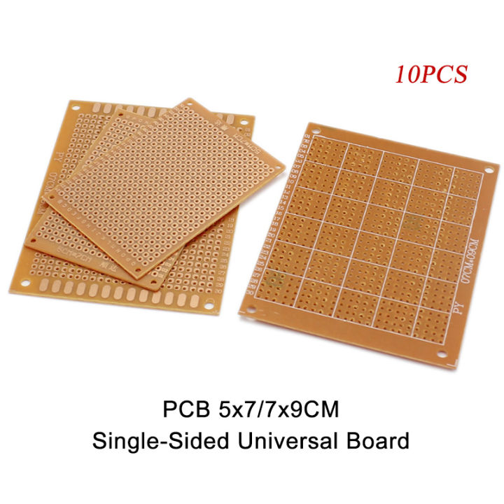 10PCS 5x7 7x9CM PCB Breadboard Protoboard Single-Sided Universal ...