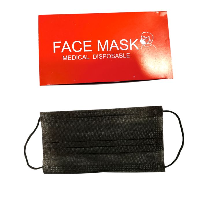Surgical Mask Black For Adult Face Mask | Daraz.pk