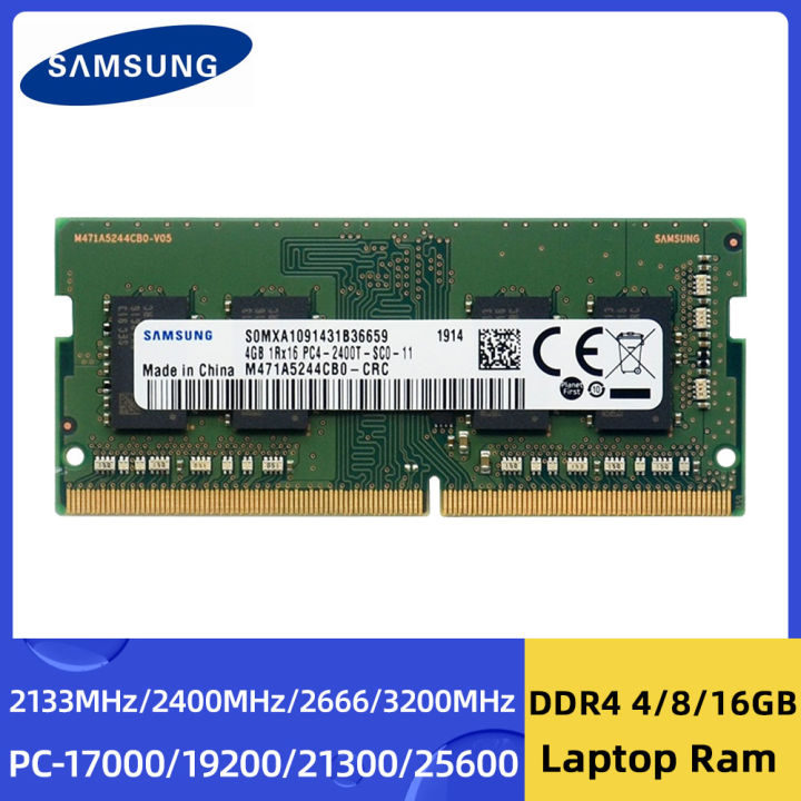 Samsung DDR4 4GB 8GB 16GB 3200MHz 2666Mhz 2400MHz 2133MHz SODIMM Memory ...