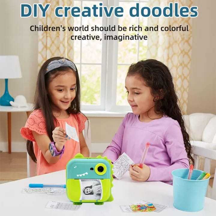 Kids Instant Print Camera 2400W High-Clear Digital Camera with 2.4 ...