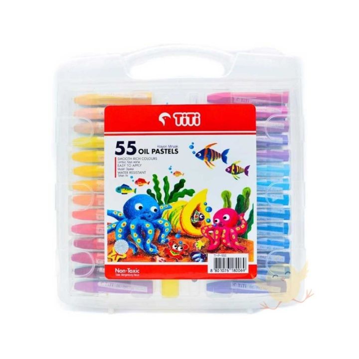 TiTi Oil Pastels 55 Colors Set | Daraz.com.bd