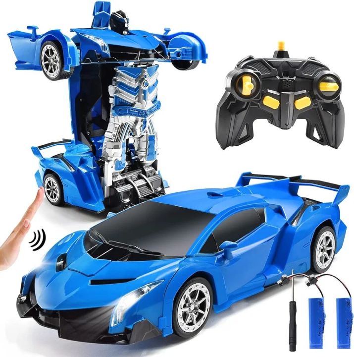 Car Robot for Kids Deformation Car Toy, Remote Control Transform Vehicle with Gesture Sensing ...