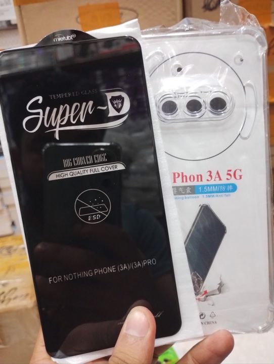 For Nothing Phone 3a HD premium quality full glass protector & full tpu ...