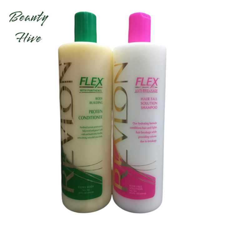 Revelon Flex Anti-Breakage Hair Fall Solution Shampoo 610ml & Flex ...