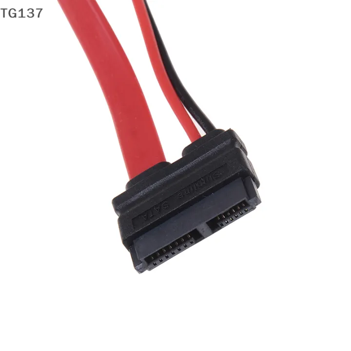 7+6 Pin Slimline Sata Cable For Slim Latop SATA DVD+/-RW Drive Power ...