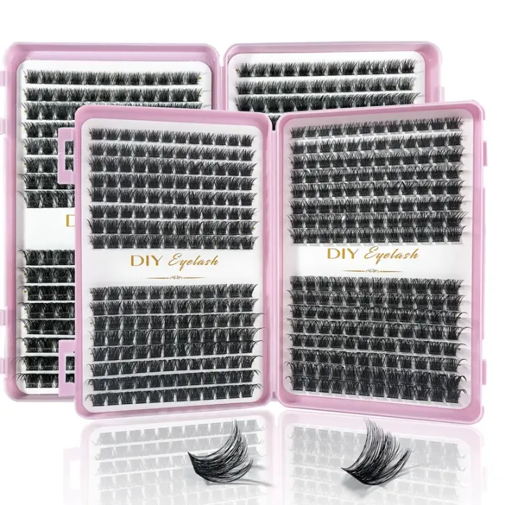 Eyelash Extension Kit - Individual Eyelash Sets, D-Curl, Multiple ...