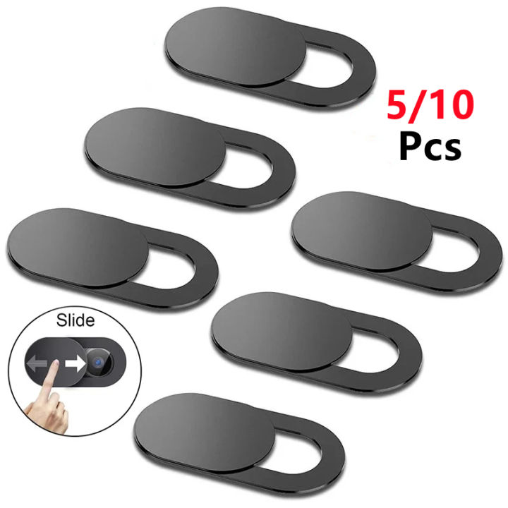 5/10PCS Webcam Cover Shutter Magnet Slider Universal Antispy Camera ...