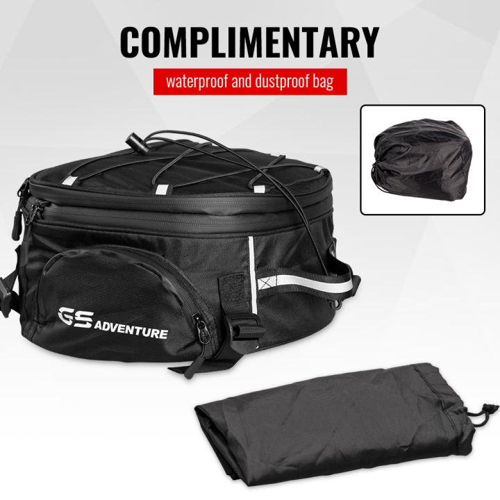 Motorcycle Tail Bag Multifunction Rider Backpack Rear Seat Bag High ...