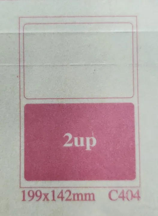 Barcode or Address Labels Sticker 2 ups Labels on A4 size Pack of 100 ...