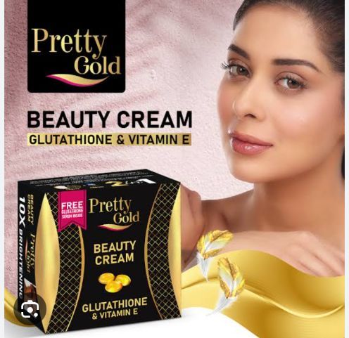 Pretty gold beauty cream Glutathione & vitamin E 7 in 1 Formula | Daraz.pk