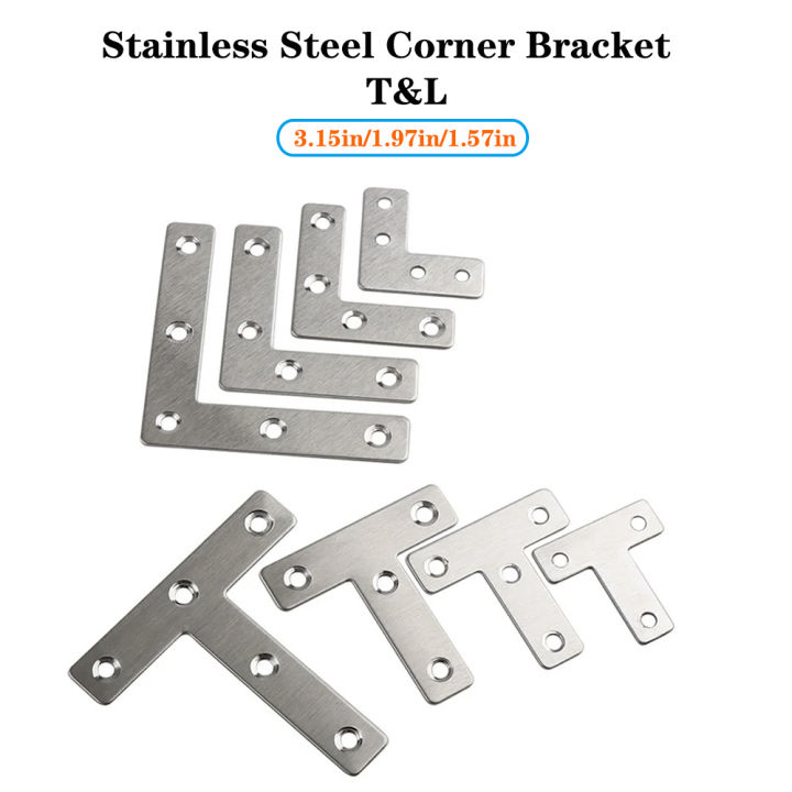 stainless steel corner bracket Bracket Extrusion plate fastener L /T ...