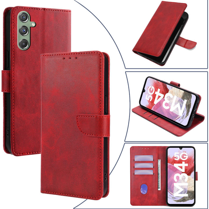 Business Leather Phone Case for Samsung Galaxy M34 M13 M33 M53 M14 M54 ...