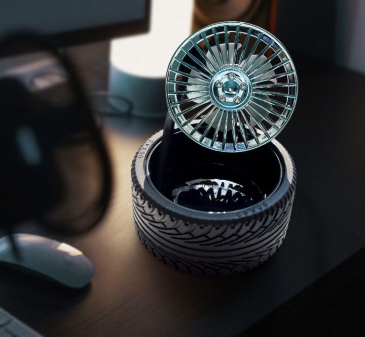 Silicon Tire Design Fan By The Gift Box | Daraz.com.np
