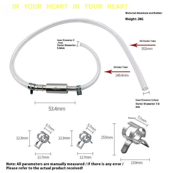 【X】1 Set Bleeder Fluid Hose Hydraulic Clutch Valve Tube Kit Motorcycle ...