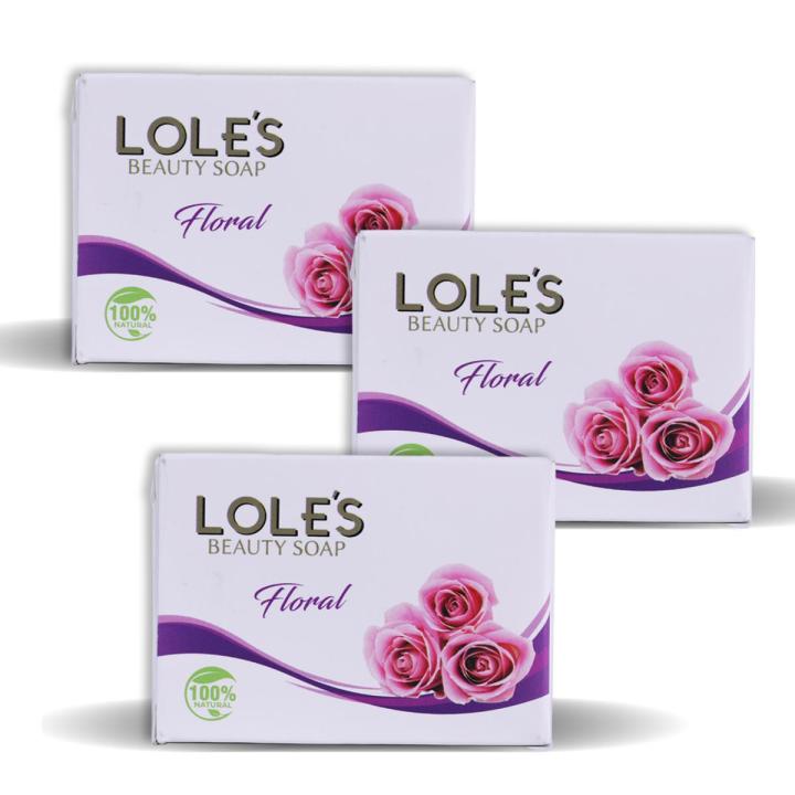 (Pack of 3) WBM Loles Soap Bar - 75G | Beauty Soap Natural Floral ...