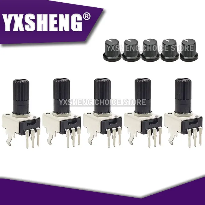 5 Pairs = 10Pcs RV09 Vertical Adjustable Resistor 3Pin Seal ...