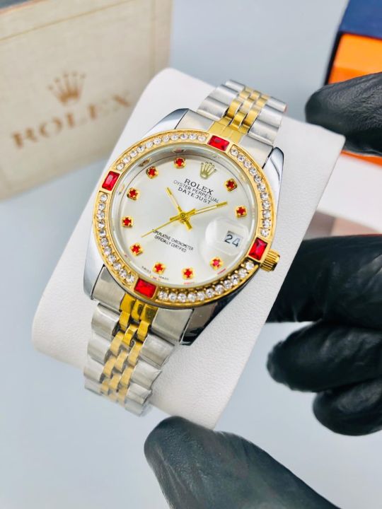 *ROLEX GIRLS COLLECTION💯💫* *DATE JUST MODEL* ️💫 *DATE MACHINE WORKING 💯 ...