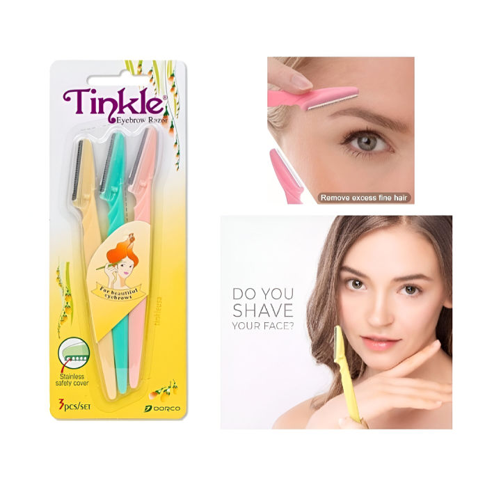Tinkle Eyebrow Razor for women pack of 3 original face razer for women ...