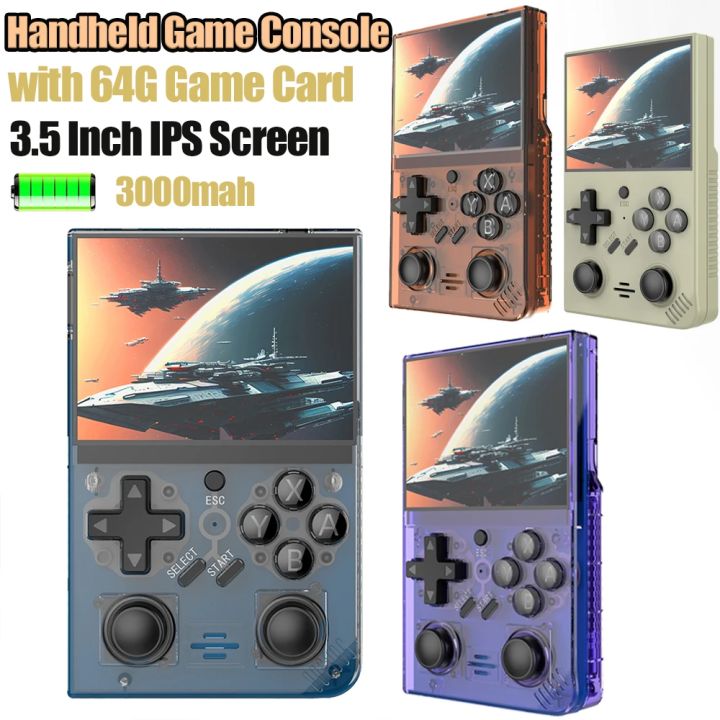 R35 Plus Handheld Video Game Console 3000mAh 3.5 Inch IPS Screen ...
