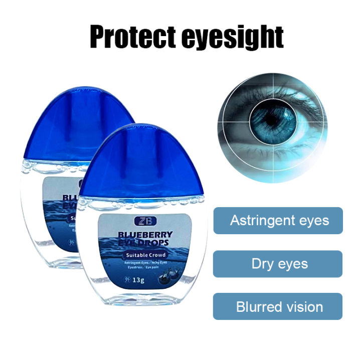 Moisturizing eye drops; for vision; “Yasolan Forte with blueberry ...