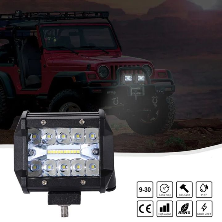 bike car van Vehicle light Fog Lights Off-Road LED Fog Light Work ...
