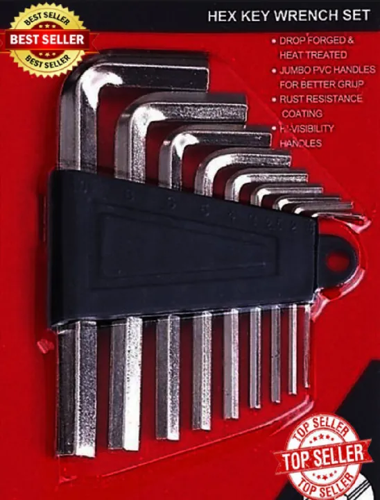 Hex Key Wrench Set 9 Pcs LN Key Set High Quality | Daraz.pk