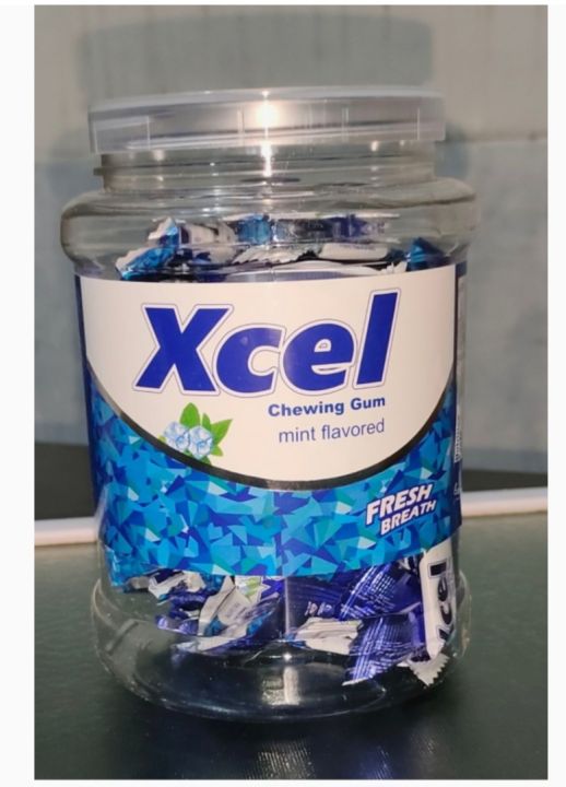 Xcel Chewing Gum Mint Flavor 100 Pcs 1 Jar | Daraz.com.bd