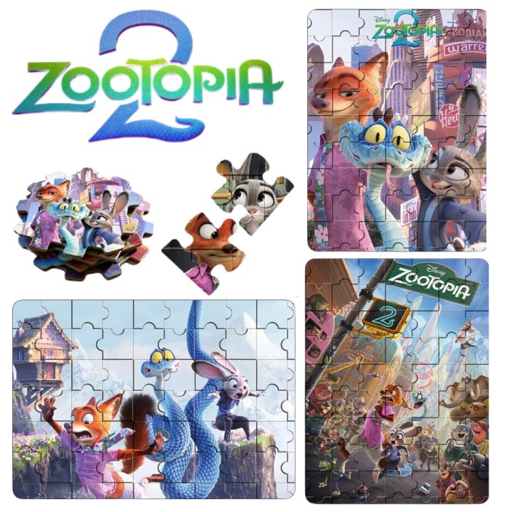 Hot Zootopia 2 3D Jigsaw puzzle Theme Board Game Toys Nick Judy ...