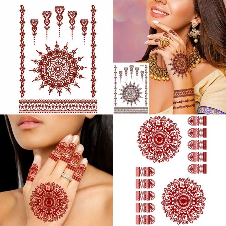 Mehndi Stickers | Henna Tatto self adhessive real Mehndi immitation ...