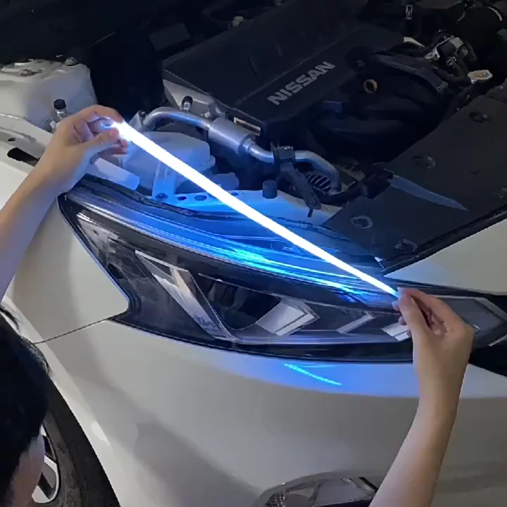 JFR AUTO'S® 2Pcs Flexible Car LED DRL Headlight Strips | Dual Color ...