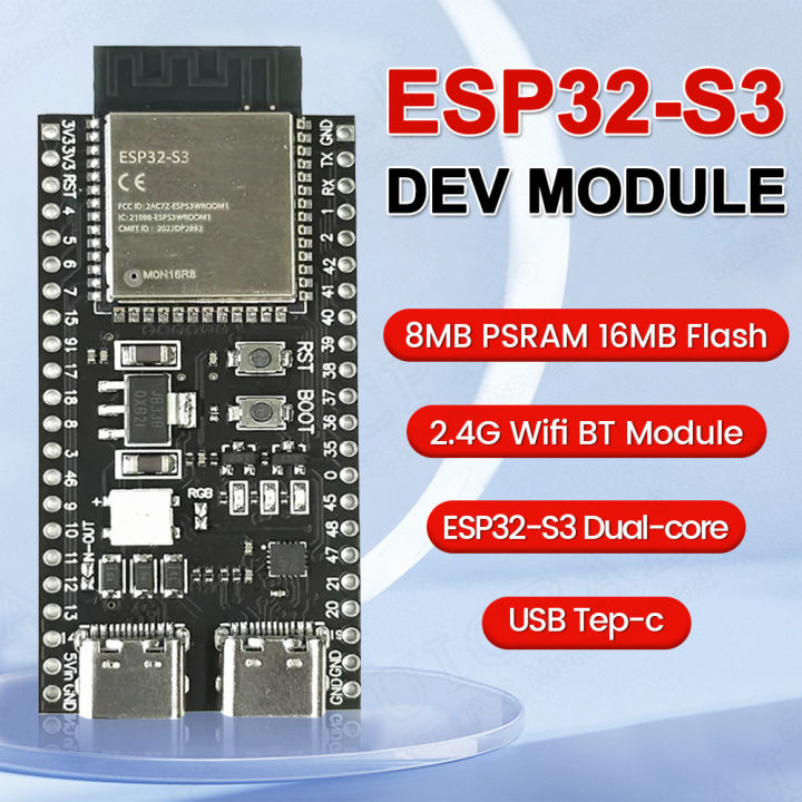 ESP32-S3 Development Board 2.4G Wifi Module for Arduino ESP IDF ESP32-S3WROOM1 N8R2 N16R8 44Pin ...