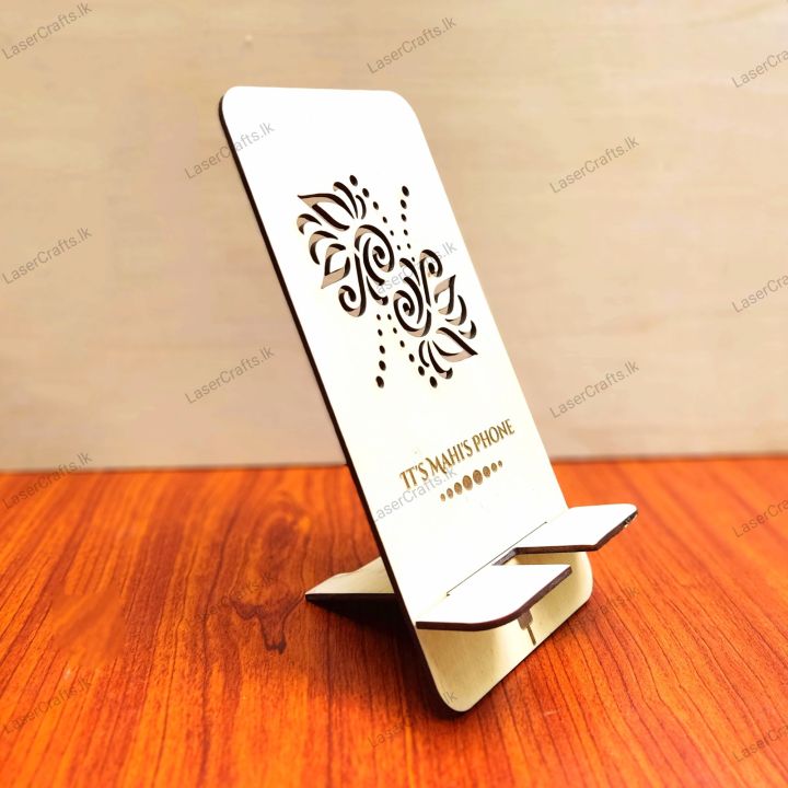 Phone stand, Customize wooden phone stand, phone holder, laser cut ...