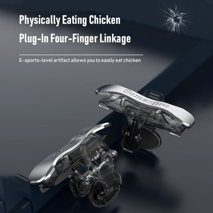 1 Pair PUBG Mobile Phone Game Trigger Controller Joystick for 4-13mm ...