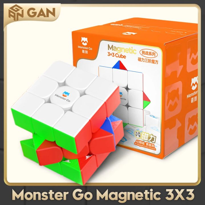 Monster Go MG3 Magnetic 3×3 Cube Gan Speed Stickerless speedcube ...