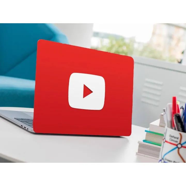 Youtube Logo Laptop Back Skin-Laptop Skin Vinyl Sticker Decal, 13 13.3 ...